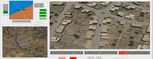 Control panel for UAV Simulation • Simulation Software